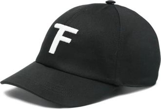 Tom Ford Caps & M&uuml;tzen - Cotton Canvas Baseball Cap With Structured Crown - Gr. S - in Schwarz - f&uuml;r Damen