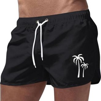 Generic Short de bain pour homme - Short de plage d&eacute;t&eacute; - S&eacute;chage rapide - Short de bain pour homme, Noir, XXL