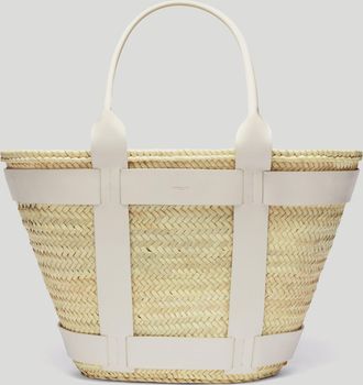 DeMellier Die Maxi Santorini Natural Basket Off-White Smooth DeMellier