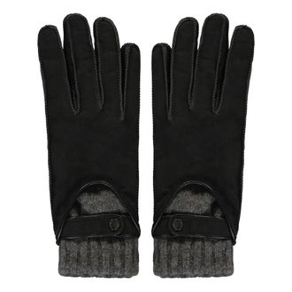 Moorer Guanto Lederstrick - - Accessories - Damen - Grau - 7 IN
