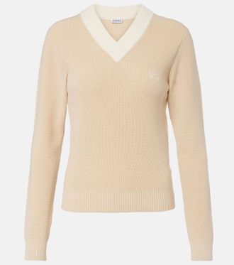 Loewe Pull Double L en coton et laine