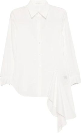 Yohji Yamamoto Femme, Blouses et Chemises, Blanc, Taille: 40 FR L Draped Blouse