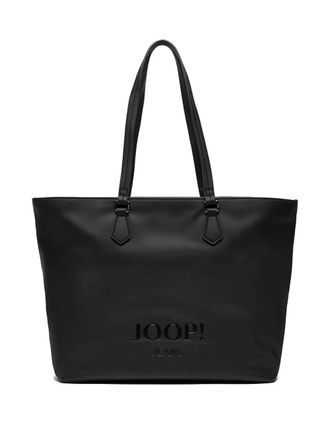 Joop Letter Tote Bag mit Logo-Pr&auml;gung - Schwarz