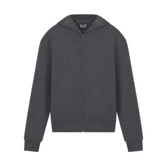 Emporio Armani Precious Full Zip - - Sweatshirts & Hoodies - Damen - Grau - XS