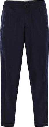 Fedeli pantalon Harvard à coupe droite - Bleu