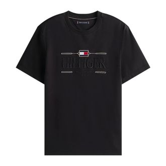 Tommy Hilfiger Herren, Oberteile, Schwarzk, LGr&ouml;&szlig;e