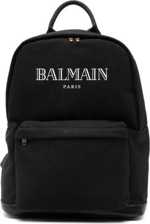 Balmain unisex, Sacs, Noir, Taille: ONE Size Logo Backpack