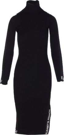 Elisabetta Franchi Knielanges Kleid - Schwarz