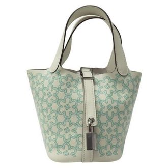 Herm&egrave;s Crossbody Bags - NEUE HERMES PICOTIN 14 LOCK MICRO LUCKY DAISY SWIF - Gr. unisize - in Bunt - f&uuml;r Damen