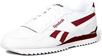 Reebok Homme Royal Glide Ripple Clip AWD Chaussures de Running compétition, Blanche (White/Collegiate Burgundy), 44 EU