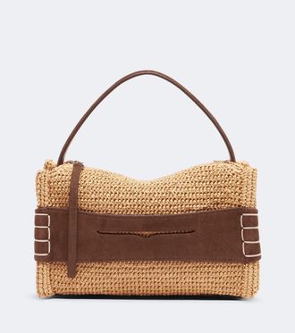 J.W.Anderson Henkeltasche Loafer Small mit Veloursleder