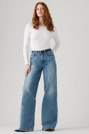 Levi's 728 High Rise Wide Leg Jeans - Damen - Blau / Blau