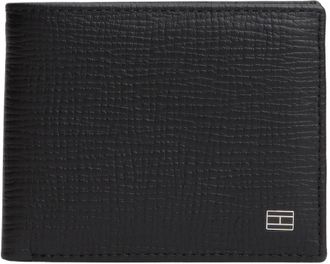 Tommy Hilfiger Herren Th Flag Mini Cc Wallet Am0am13708 Faltbare Brieftasche, Black (Black)