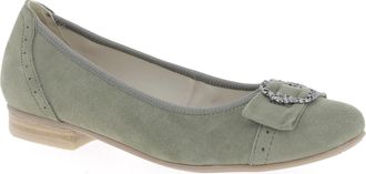 Hirschkogel Damen 3006852 Geschlossene Ballerinas, Grün (Khaki 046)