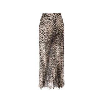 Ermanno Scervino Femme, Jupes, Multicolore, Taille: 36 FR Animalier Silk Long Skirt