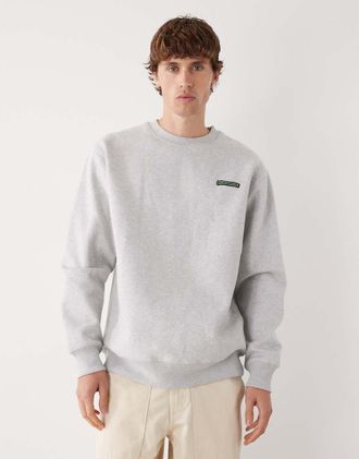 DC Patch it - Sweatshirt in hellem Heidegrau