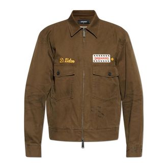 Dsquared2 Jacke mit Logo - - Jackets - Herren - Gr&uuml;n - XL