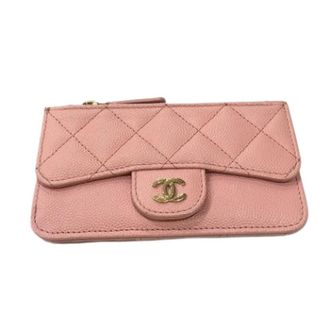 Chanel Portefeuille en cuir Vintage Pre-owned - Femme - Pre-owned - Rose - Taille: ONE Size