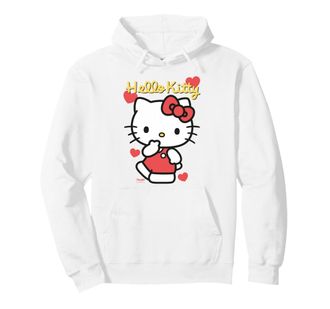Hello Kitty Cheeky Sweet Love Pose Classic zum Valentinstag Pullover Hoodie