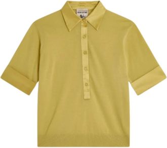 Semicouture Femme, Tops, Jaune, Taille: 40 FR Polo Chemises