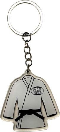 Bay Schl&uuml;sselanh&auml;nger mini Karate Anzug Karatejacke Karateanzug Anh&auml;nger Taekwondo Judo wei&szlig; Kampfsport Gi