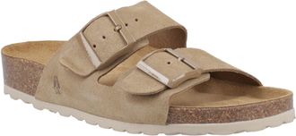 Hush Puppies Brixley Mule Wildleder Damen Taupe Standard Sandalen