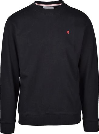 Replay Homme, Sweatshirts et sweats &agrave; capuche, Noir, Taille: XL Felpa Girocollo