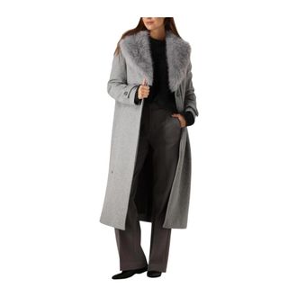 Beaumont Amsterdam Eleganter Anthrazit Constance Mantel - - Coats - Damen - Grau - M