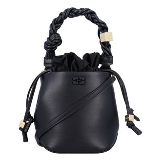 Ganni Femme, Sacs, Noir, Taille: ONE Size Mini Sac Seau Bou