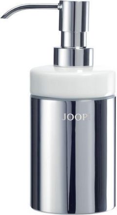 Joop Seifenspender, Wei&szlig;, Chrom, Metall, Keramik, 17 cm, Metallpumpe, Badaccessoires, Waschplatzzubeh&ouml;r, Seifenspender