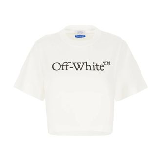 Off-white Femme, Tops, Blanc, Taille: 40 FR Logo Cotton T-Shirt