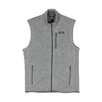 Patagonia Homme, Vestes, Gris, Taille: S Gilet Bleu Marine Tricot&eacute; avec Poches &agrave; Fermeture &Eacute;clair