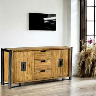 Pier Import Pier Import - Enfilade en teck naturel 4 portes 3 tiroirs 186x88x45cm canada