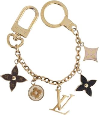 Louis Vuitton Porte-cl&eacute;s en m&eacute;tal pr&eacute;-poss&eacute;d&eacute; - Femme - Pre-owned - Jaune - Taille: ONE Size