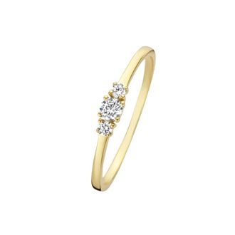 Isabel Bernard Rivoli Esm&eacute;e Ring mit Zirkonia - - Accessories - Damen - Gelb - 56 MM