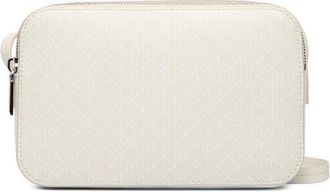 Calvin Klein Handtasche Emblem Aop Elongated Camera Bag LV04F3268G &Eacute;cru