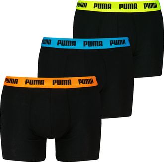 Puma Boxershorts PUMA PUMA MEN EVERYDAY BOXERS 3P, Herren, Gr. XL, schwarz (various logo colors, schwarz), Obermaterial: 95% Baumwolle, 5% Elasthan, eng, U