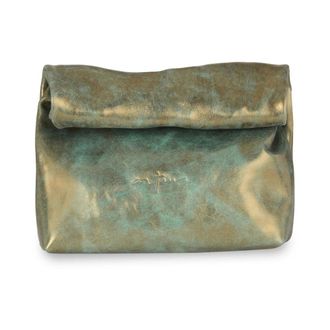 Cortana Bronze T&uuml;rkis Leder Clutch - - Bags - Damen - Mehrfarbig - ONE SIZE