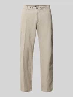 Cinque Hose aus Leinen-Baumwoll-Mix mit Tunnelzug