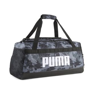 Puma Challenger 58L Mittelgro&szlig;e Sporttasche mit Allover-Print, Accessoires, Schwarz, OSFA