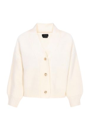 Dreimaster Dreimaster Strickjacke Frauen cremefarben