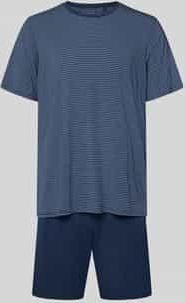 Schiesser Relaxed Fit Pyjama-Set mit Rundhalsausschnitt Modell Long Life