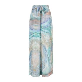 Zimmermann Seidenhose mit weitem Bein - - Trousers - Damen - Mehrfarbig - S