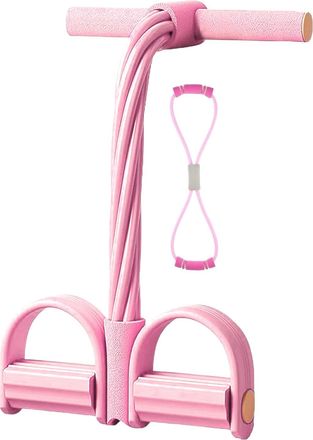 Generic Spannseil f&uuml;r das Training von Frauen, 8-R&ouml;hren-Fu&szlig;pedalausr&uuml;stung mit 8er-&Uuml;bungsband - Taillentrainingsseil f&uuml;r Frauen, Anf&auml;nger, Fitness-Training, B