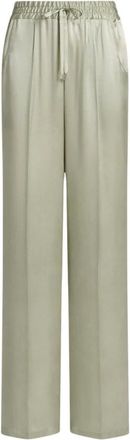 Kiton Femme, Pantalons, Vert, Taille: 42 FR Fluid Satin Pantalons