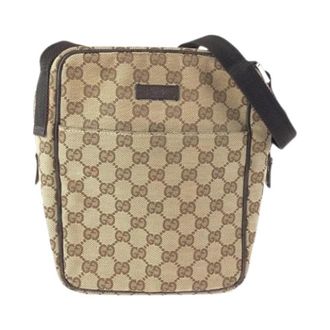 Gucci Pre-owned GG Canvas Leder Umh&auml;ngetasche - - Pre-owned - Damen - Braun - ONE SIZE