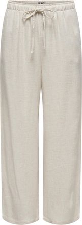 Only Onlsiesta Mw Pull-Up Linen Bl Pant PNT
