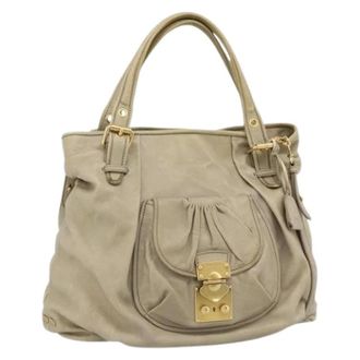 Miu Miu Sac &agrave; main Pre-owned - Femme - Pre-owned - Beige - Taille: ONE Size