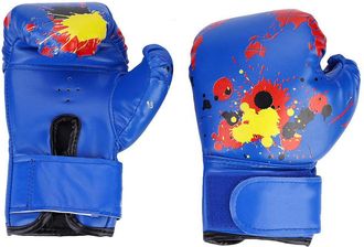 Generic Boxhandschuhe f&uuml;r, Langlebige Schlagtrainingshandschuhe f&uuml;r Im Alter von 2-11 Jahren, Robuste und Modische Grappling- f&uuml;r das Schlagtraining (Blue)