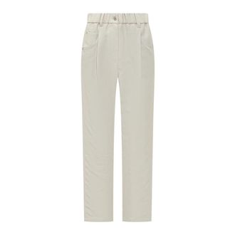 Brunello Cucinelli Damen, Hosen, Wei&szlig;, LGr&ouml;&szlig;e